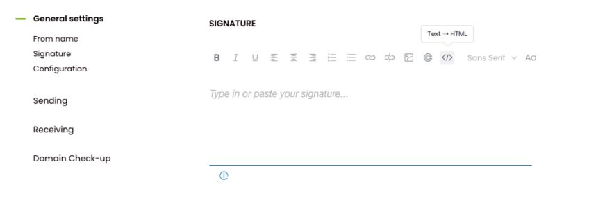 How to add a signature from Woodpecker Email Signatures in Woodpecker