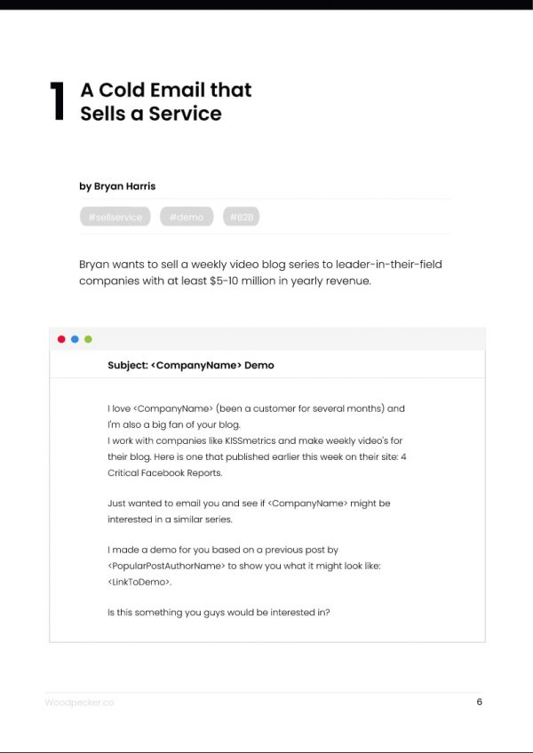 15 Cold Email Templates – Get a Free Ebook – Woodpecker.co